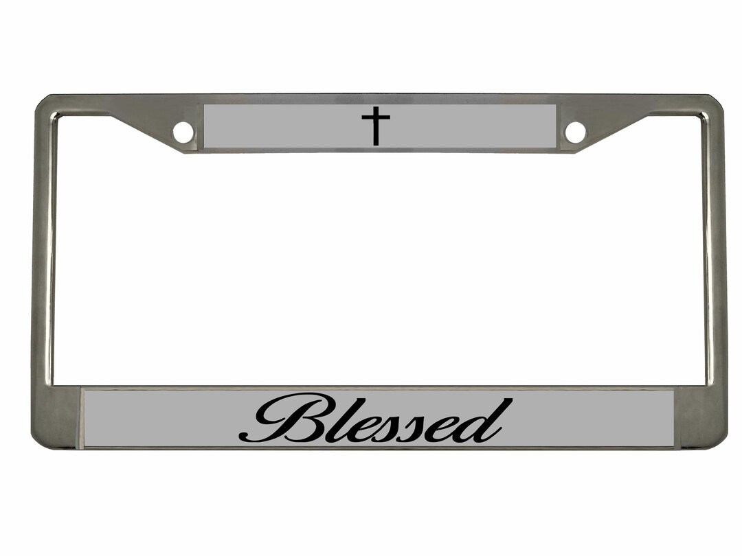 Blessed Religious Jesus License Plate Frame Car Tag - Etsy