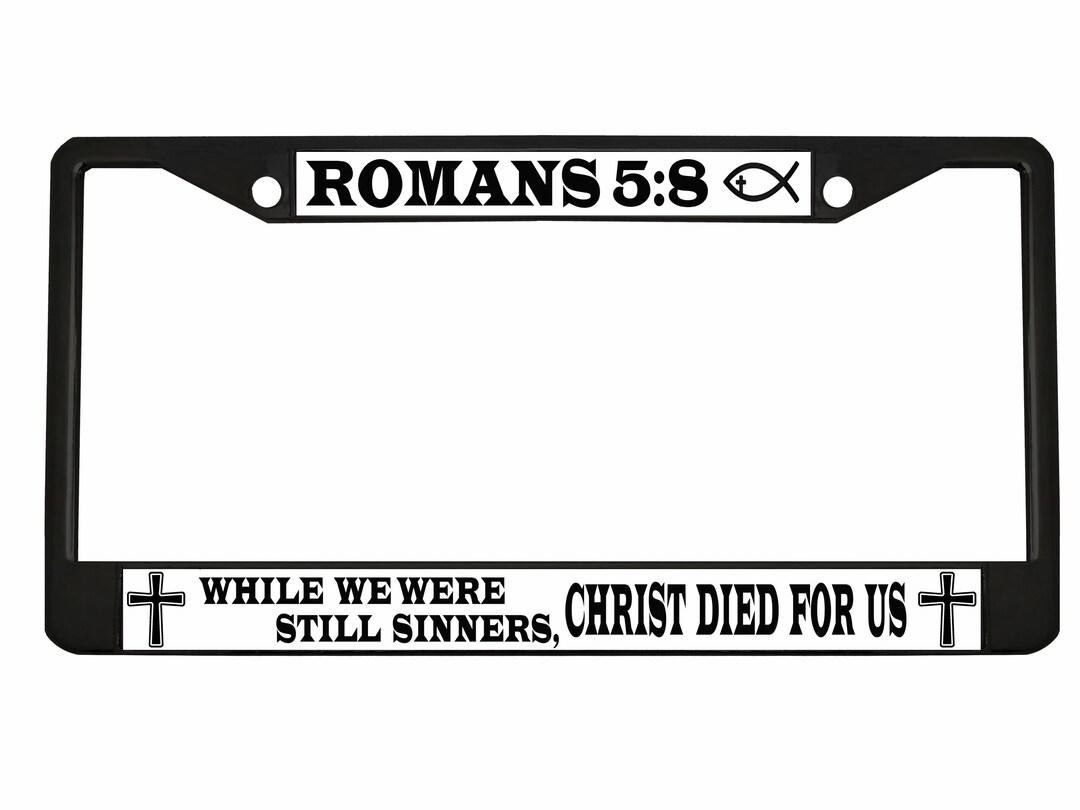Romans 5:8 Christ Died for Us -jesus Cross Christian Style Metal ...