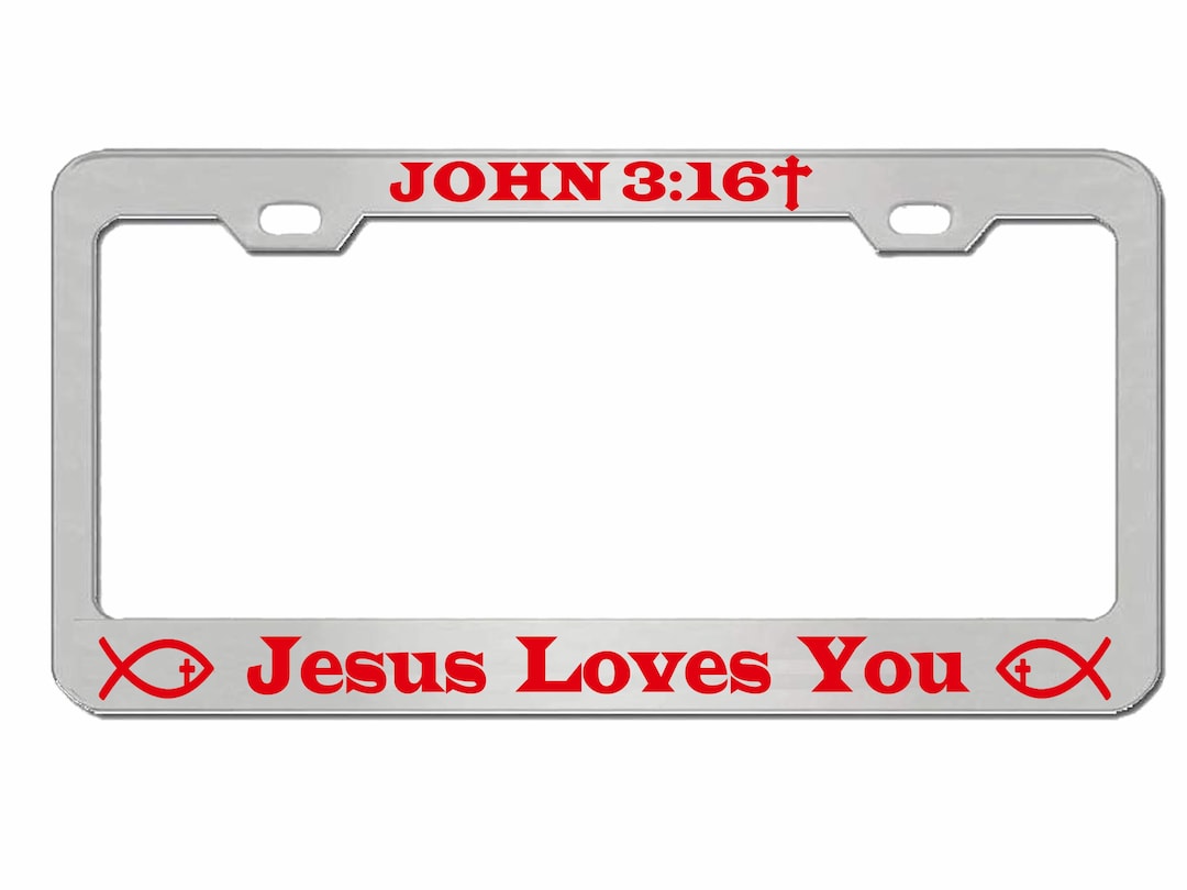 Christian License Plate Frames