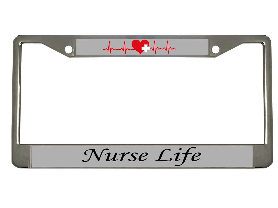 Nurse Life Car License Plate Frame - Car Accessories - Etsy
