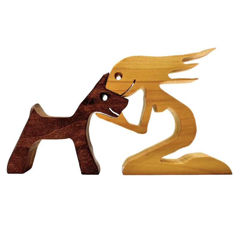 Wooden Dog Art - Etsy