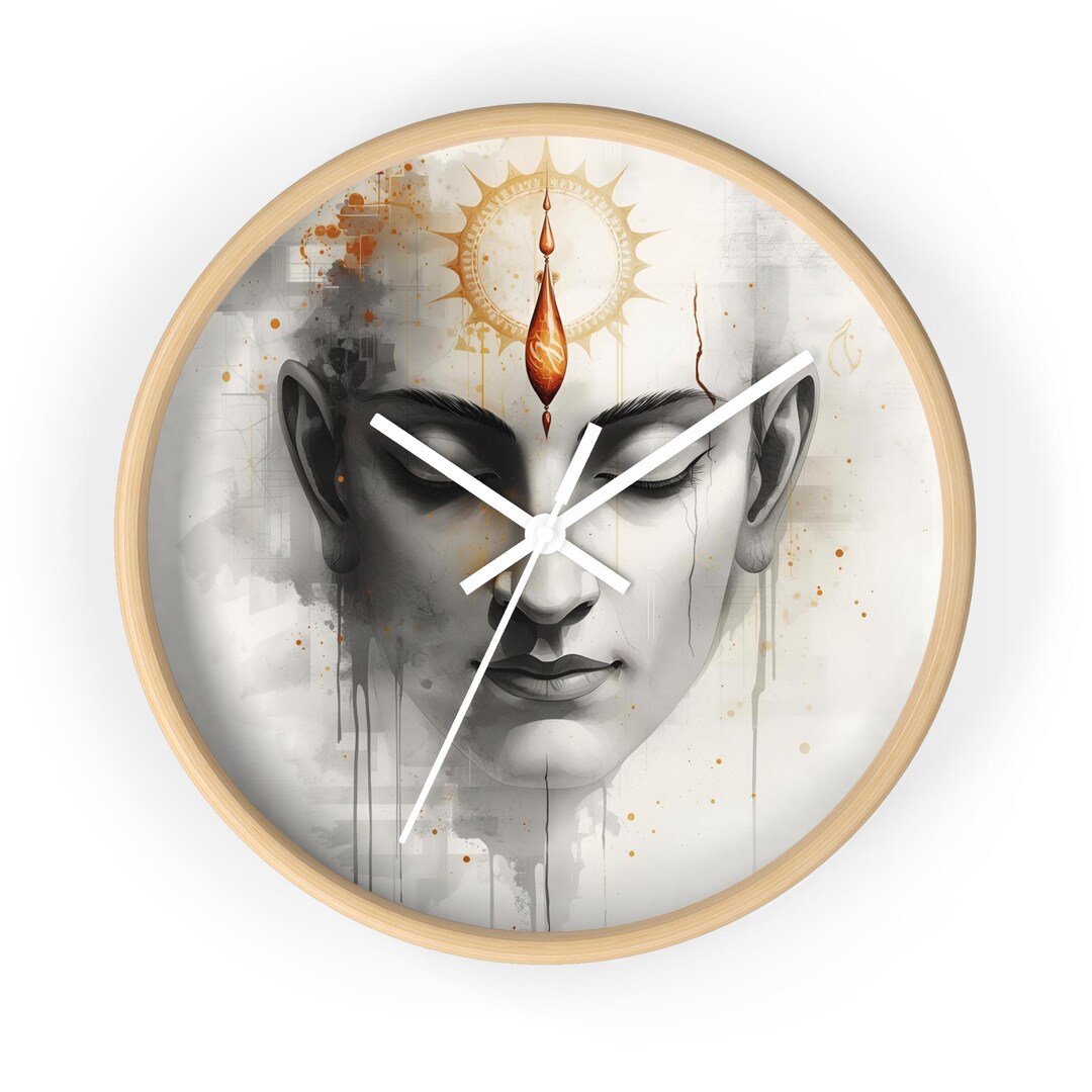 Shiva Wall Clock: Hindu God Decor, Meditation Room Art - Etsy