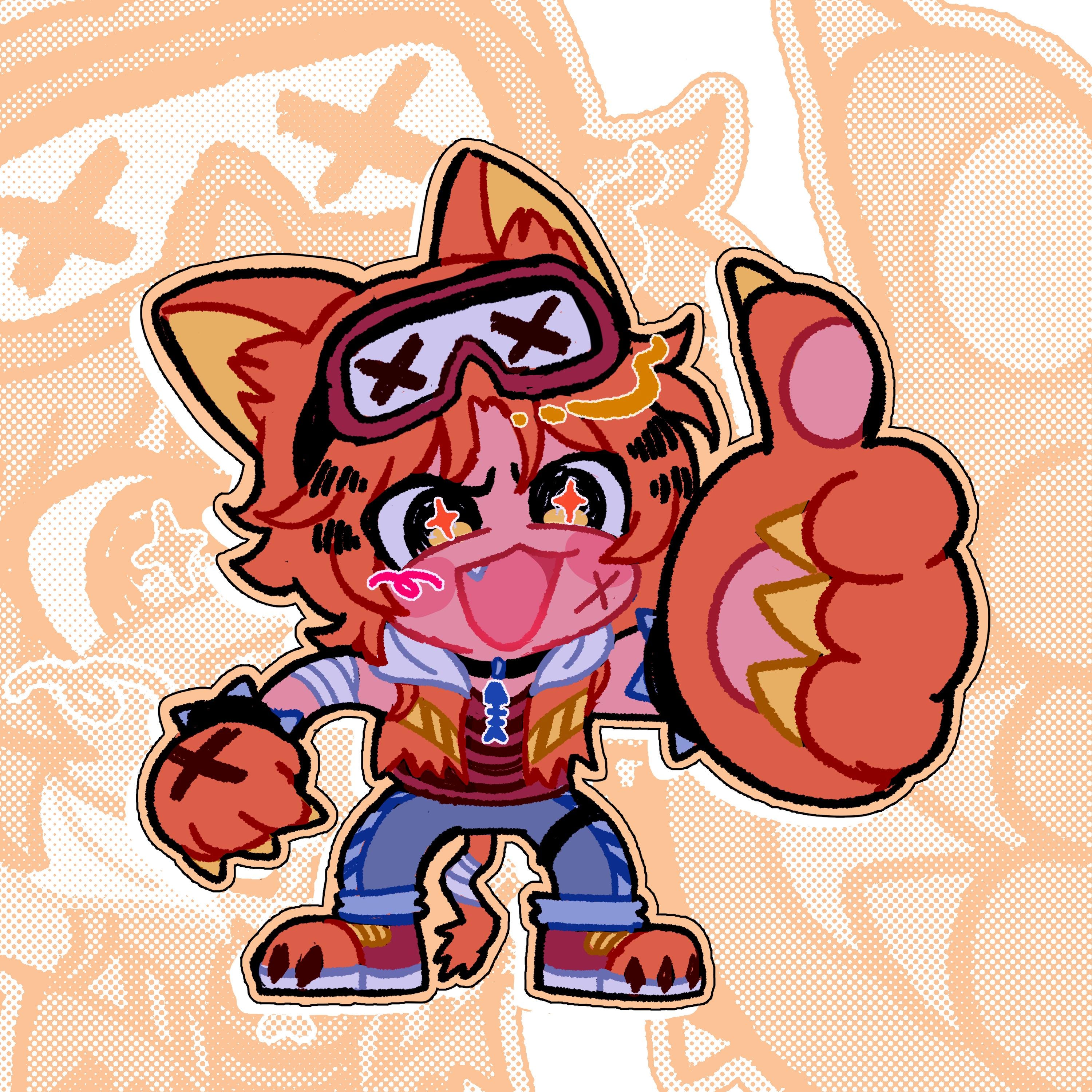 Custom Doodle PFP: Chibi in Silly/gremlin Style for Streamer & Vtuber ...