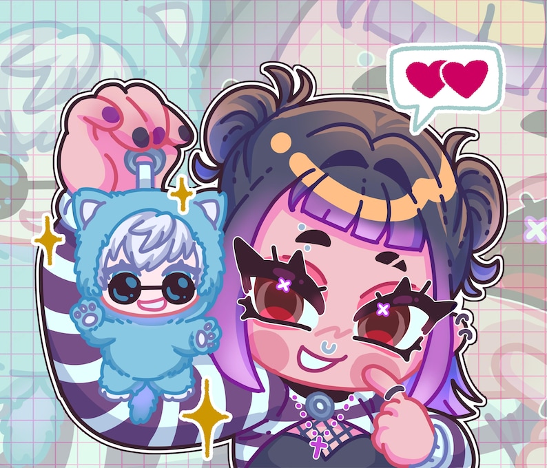 Chibi Couple: Custom Personalized Anime Couple Art, Yumeship, Selfship ...