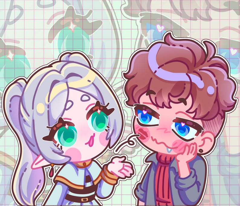 Chibi Couple: Custom Personalized Anime Couple Art, Yumeship, Selfship ...