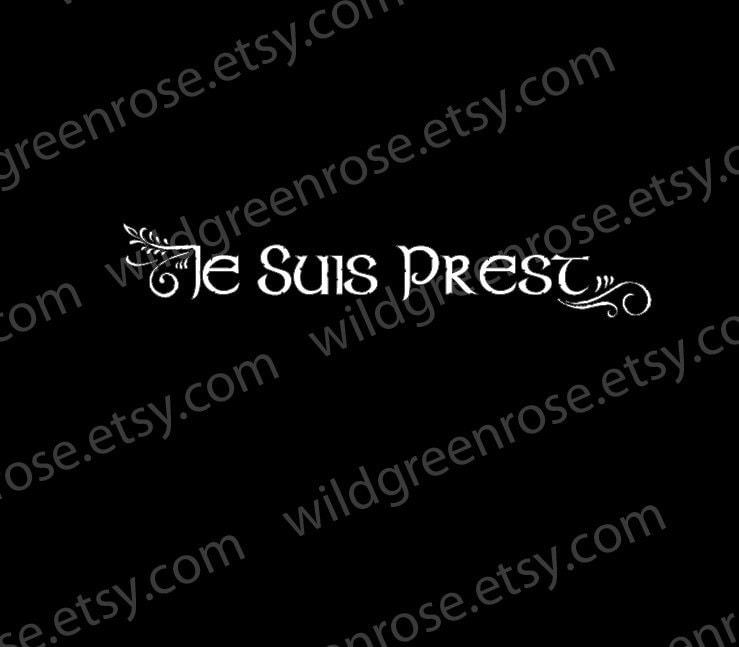 Je Suis Prest FRASER clan motto vehicle decal | Etsy