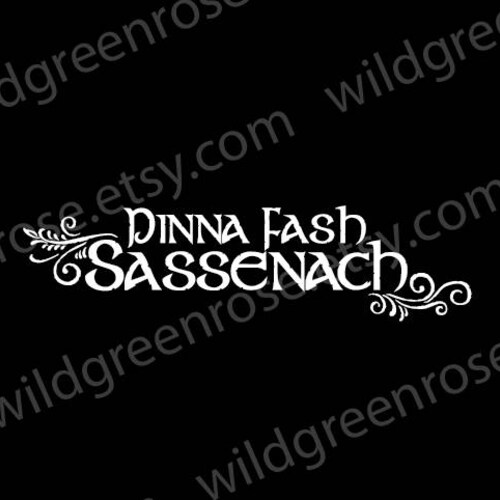 Dinna Fash Outlander Scottish Thistle PNG SVG Vector | Etsy