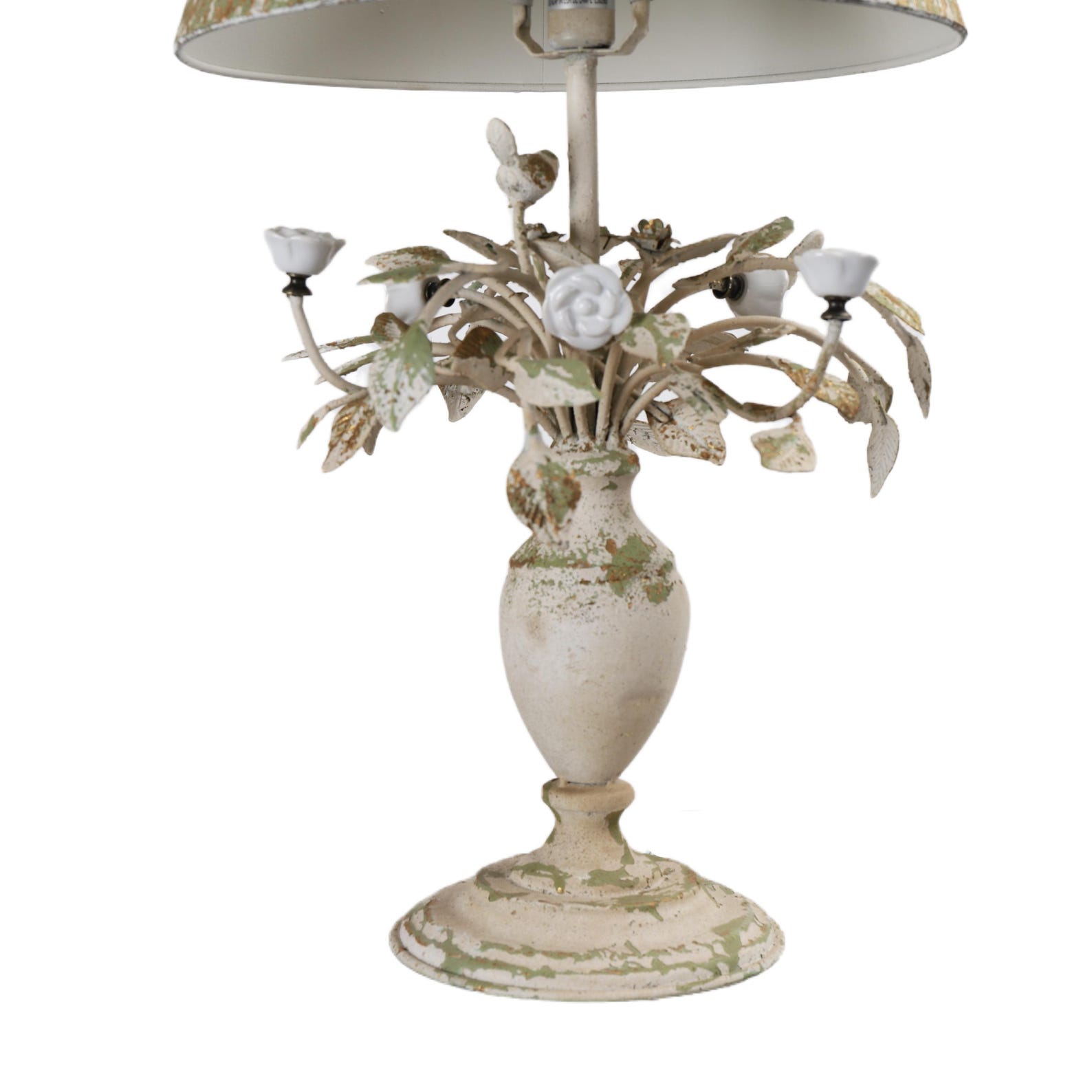 Floral Table Lamp: French Country Cottage Green Shade - Etsy