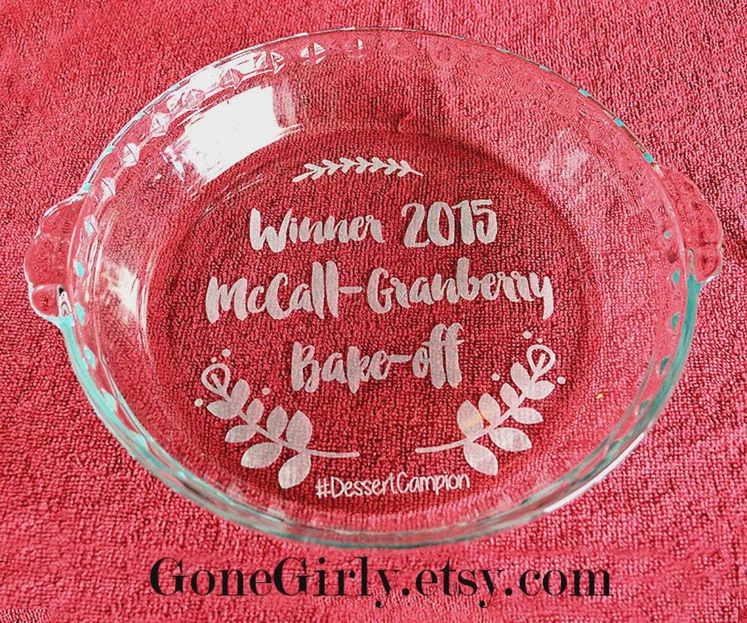 Personalized Pie Eating Contest Trophy Plate – Custom Engraved Bake-off ...