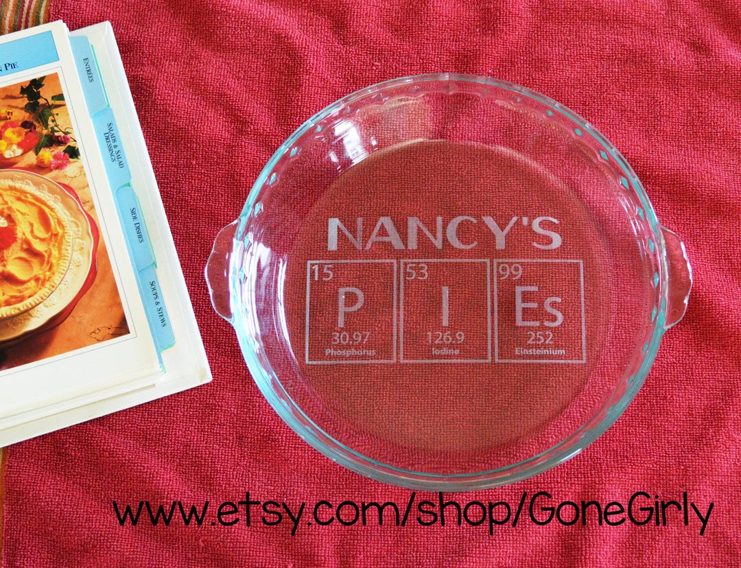 Engraved Pie Plate | Periodic Table, Science Teacher Gift - Etsy
