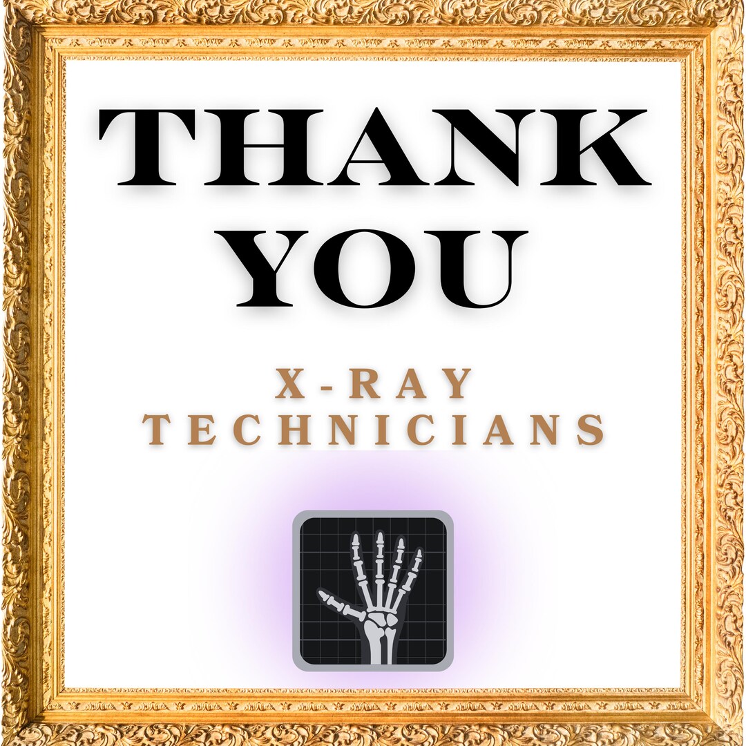 THANK YOU_XRAY TECHNICIAN_5X5_FREESTANDING CARD - Etsy