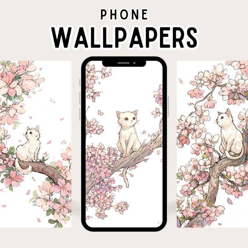 Paris Eiffel Tower Phone Wallpaper Set | Pastel Cloud (digital Download ...