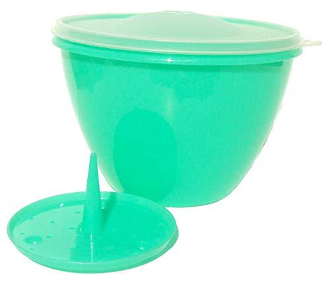 Tupperware Vintage Crisp It 679 Lettuce Keeper Bowl With Spike Green - Etsy