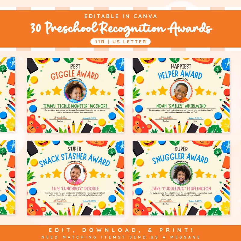 Preschool Awards - Etsy