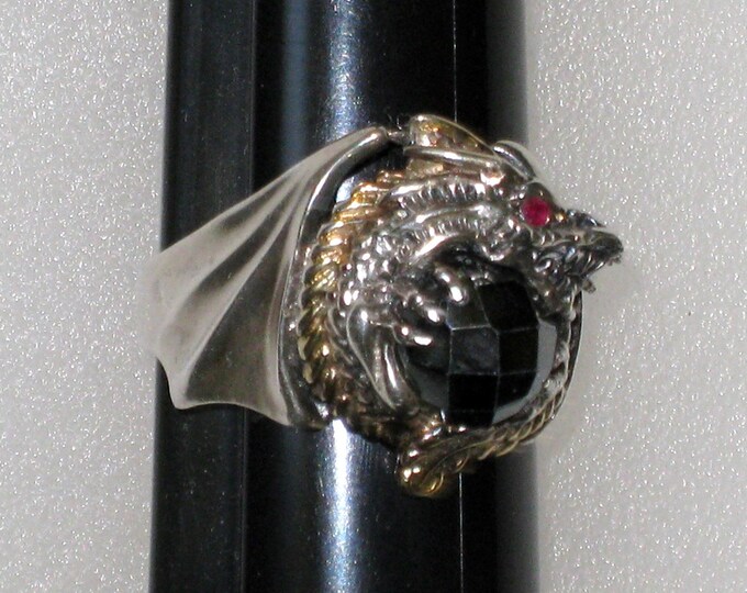 Vintage Franklin Mint DRAGON MASTER'S Sterling, 24K Gold, Hematite ...