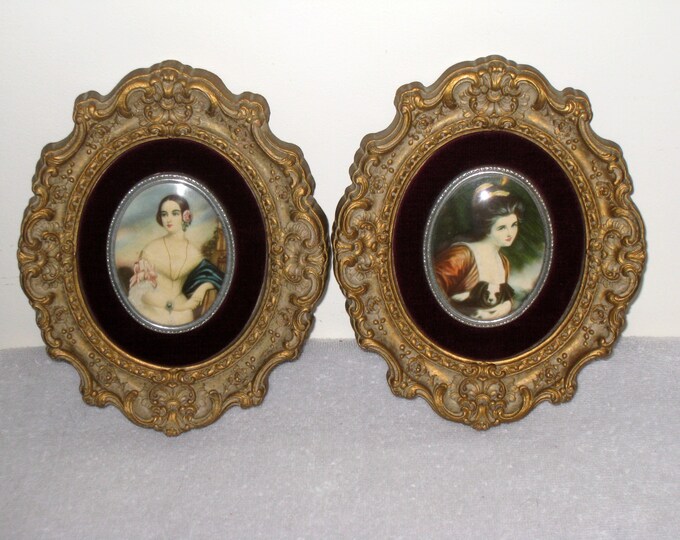 Cameo Creations Lady Portraits, 1940s Wall Décor, Isabella Montgomery ...