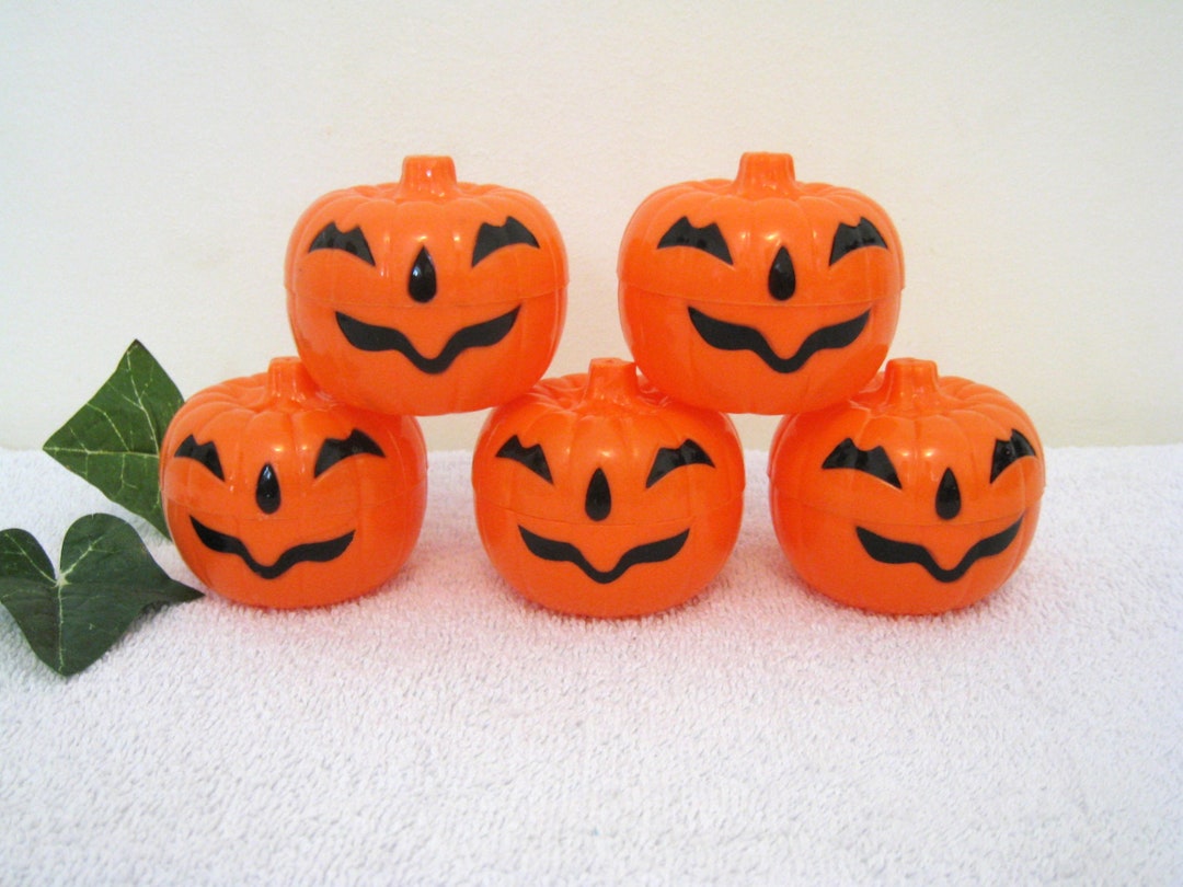 Mini Pumpkin Candy Containers Set of 5 Plastic - Etsy