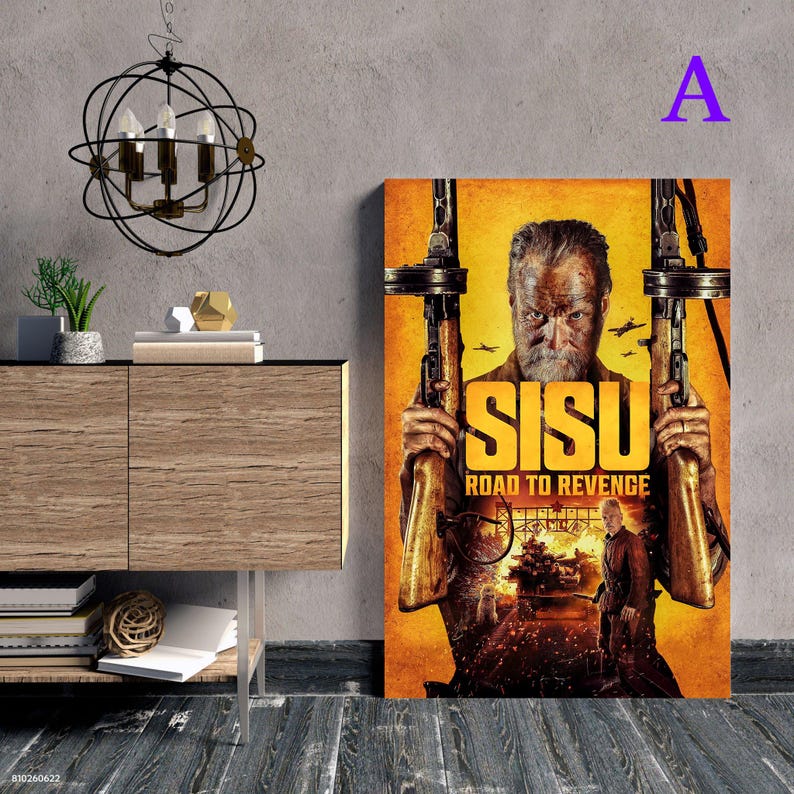 Sisu Road to Revenge Movie Poster | Vintage Movie Art | Canvas Print ...