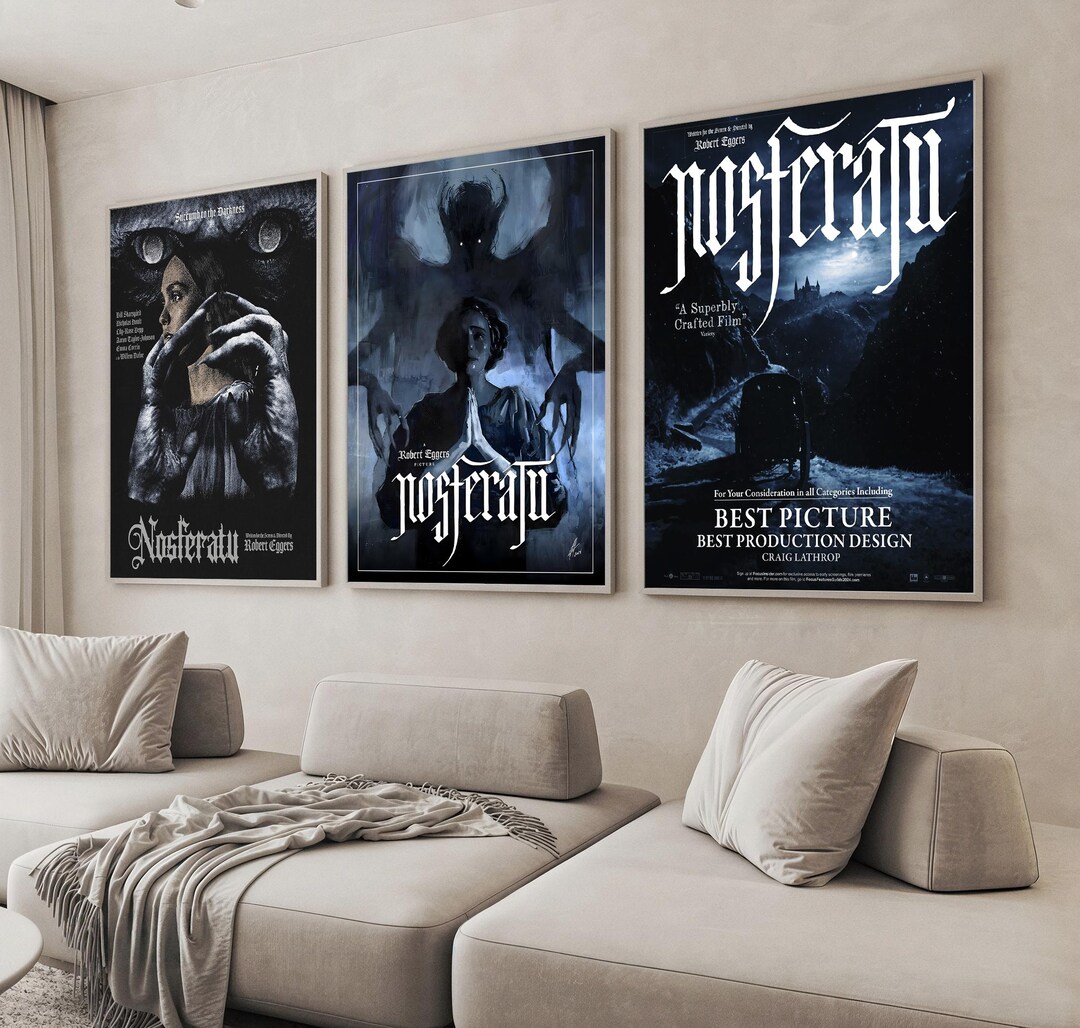 Nosferatu Movie Poster | Vintage Movie Art | Canvas Print Wall Decor ...