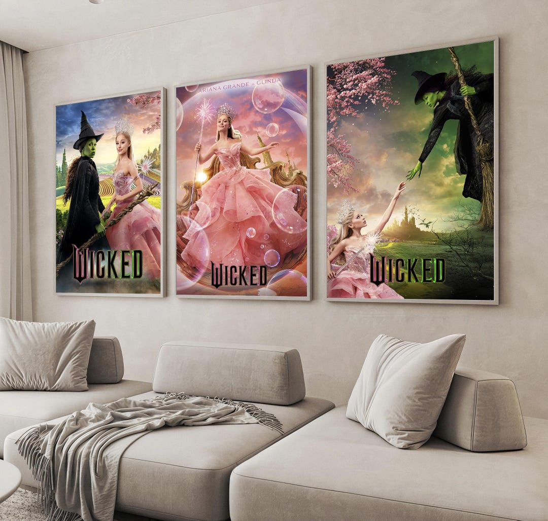 Wicked Movie Posters | Canvas Prints | Home Wall Decor | Gift Option - Etsy