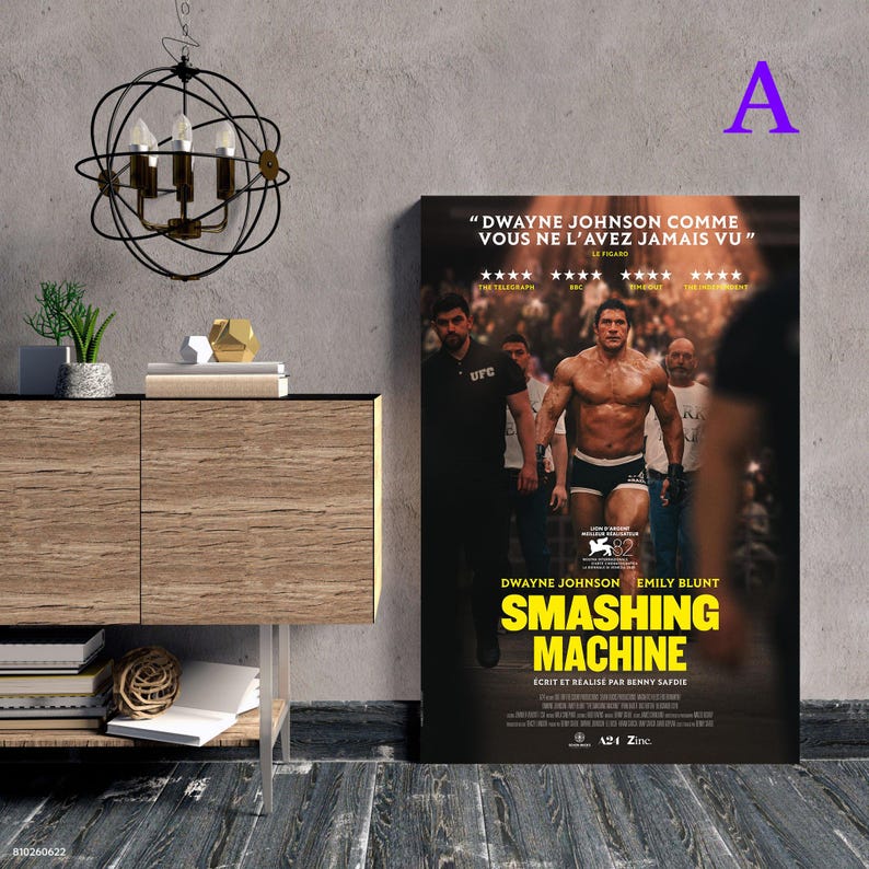 The Smashing Machine Movie Poster | Canvas Print | Vintage Movie Wall ...
