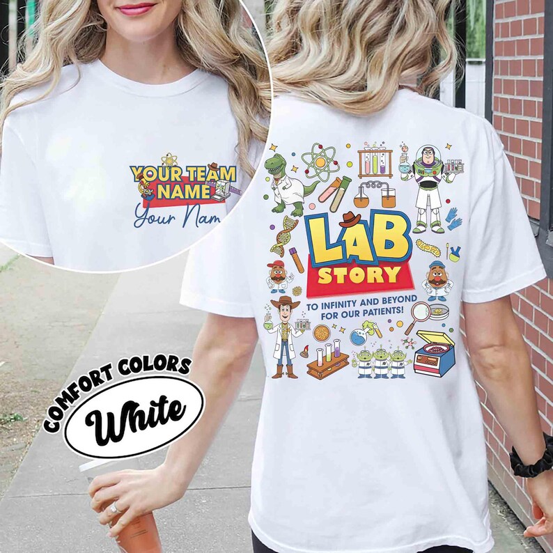 Disney Toy Story Lab Week Shirt, Buzz Lightyear Woody Jessie Bo Peep ...