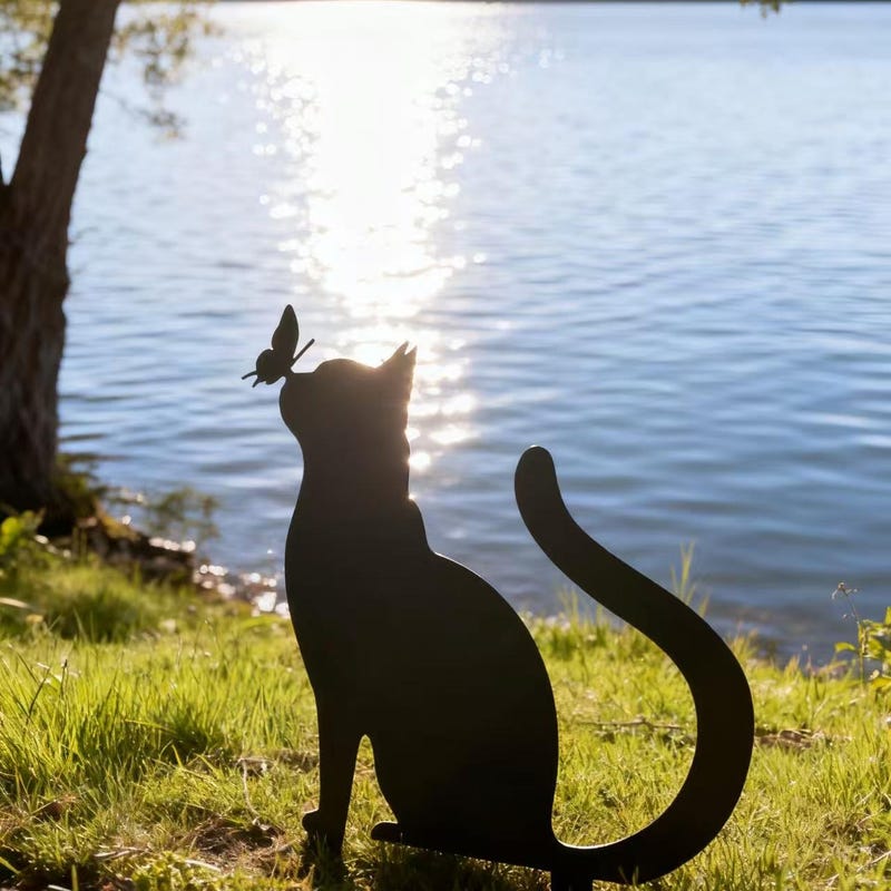 Custom Metal Cat Sculpture - Etsy UK