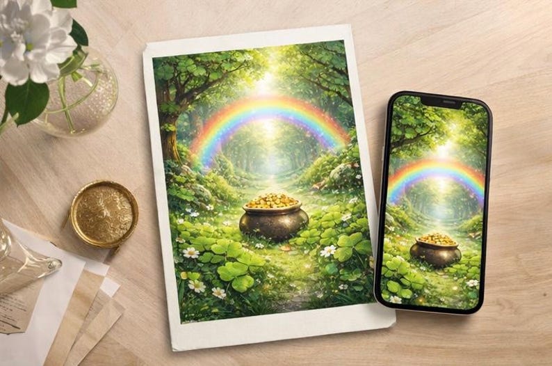 St. Patrick's Day 2026 Wallpaper | Lucky Girl | Shamrock Background ...