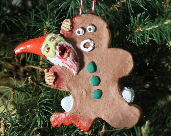 Ginger-dead Men Missing Foot With Zombie Gnome christmas - Etsy