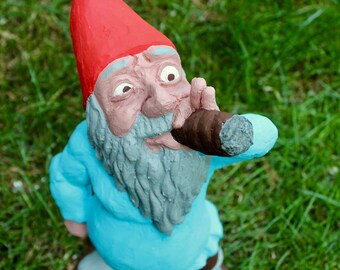 Smoking gnome | Etsy