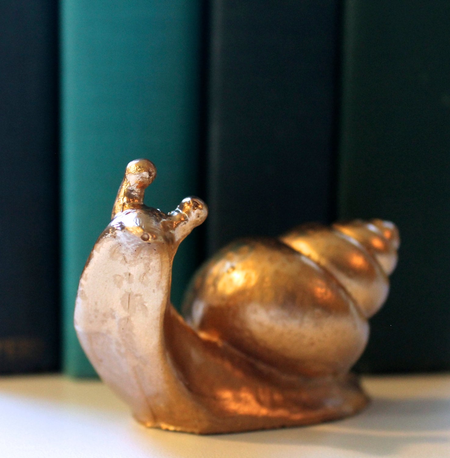 Golden Snail Figurine - Etsy