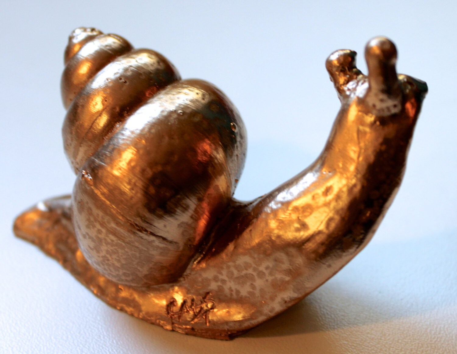 Golden Snail Figurine - Etsy
