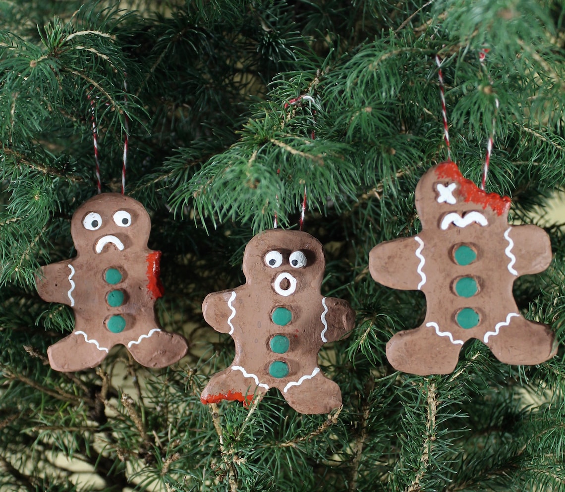 Ginger-dead Men - Missing Head (christmas Ornaments) - Etsy