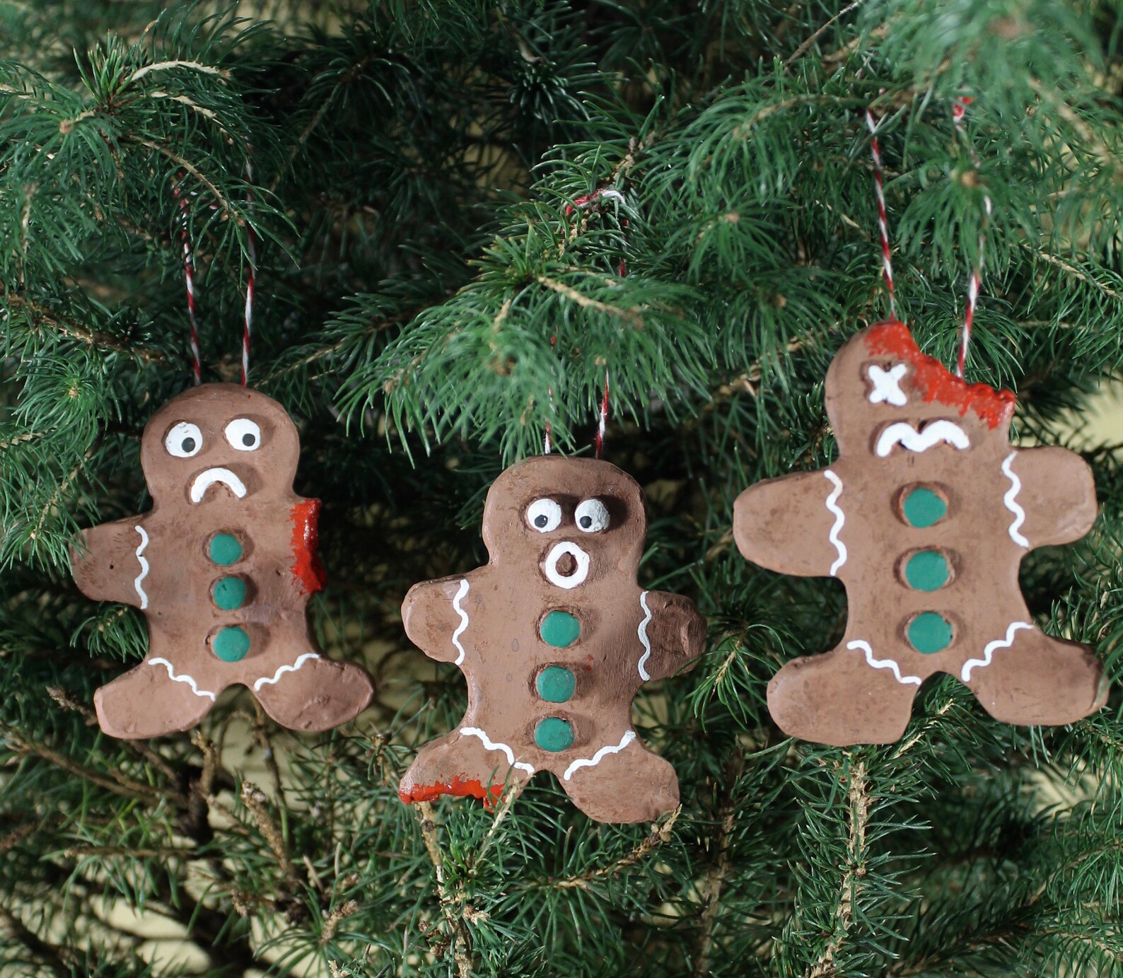 Ginger-dead Men - Missing Head (christmas Ornaments) - Etsy