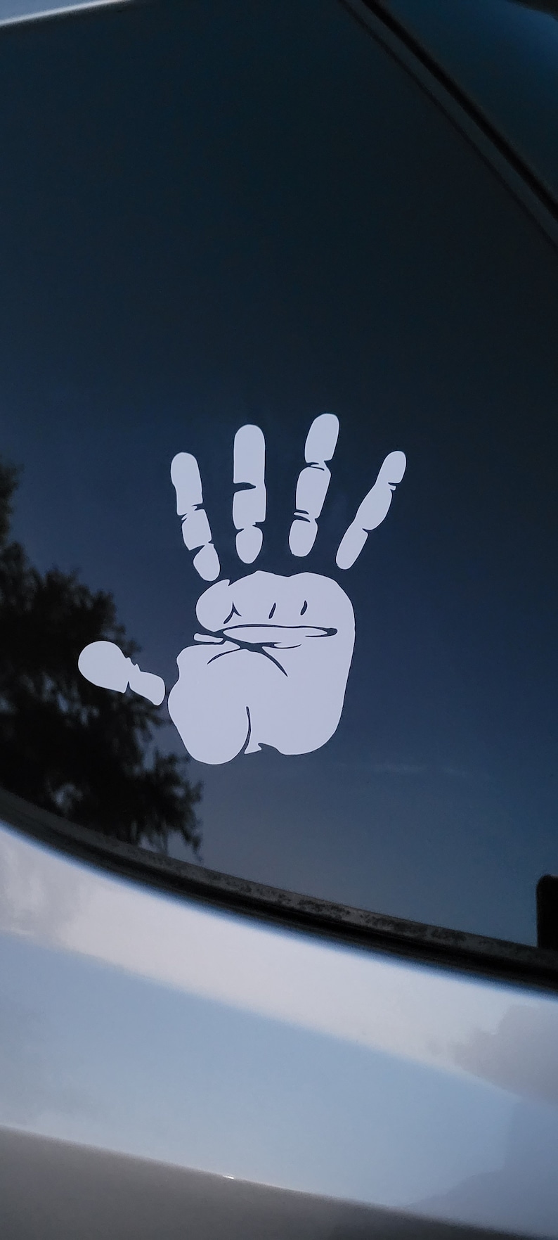 Handprint Vinyl Decal Sticker - Etsy