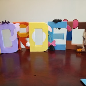 Winnie the Pooh Inspired Hand Painted Personalized Letters - Etsy