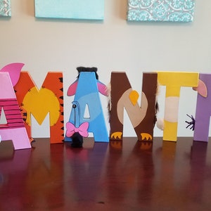Winnie the Pooh Inspired Hand Painted Personalized Letters - Etsy