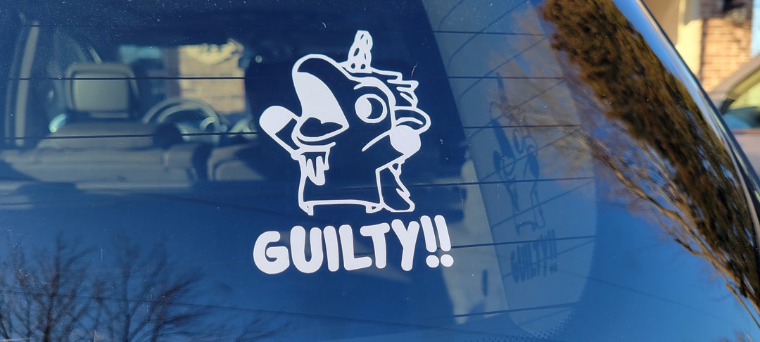 Guilty Vinyl Sticker - Any Color - Etsy