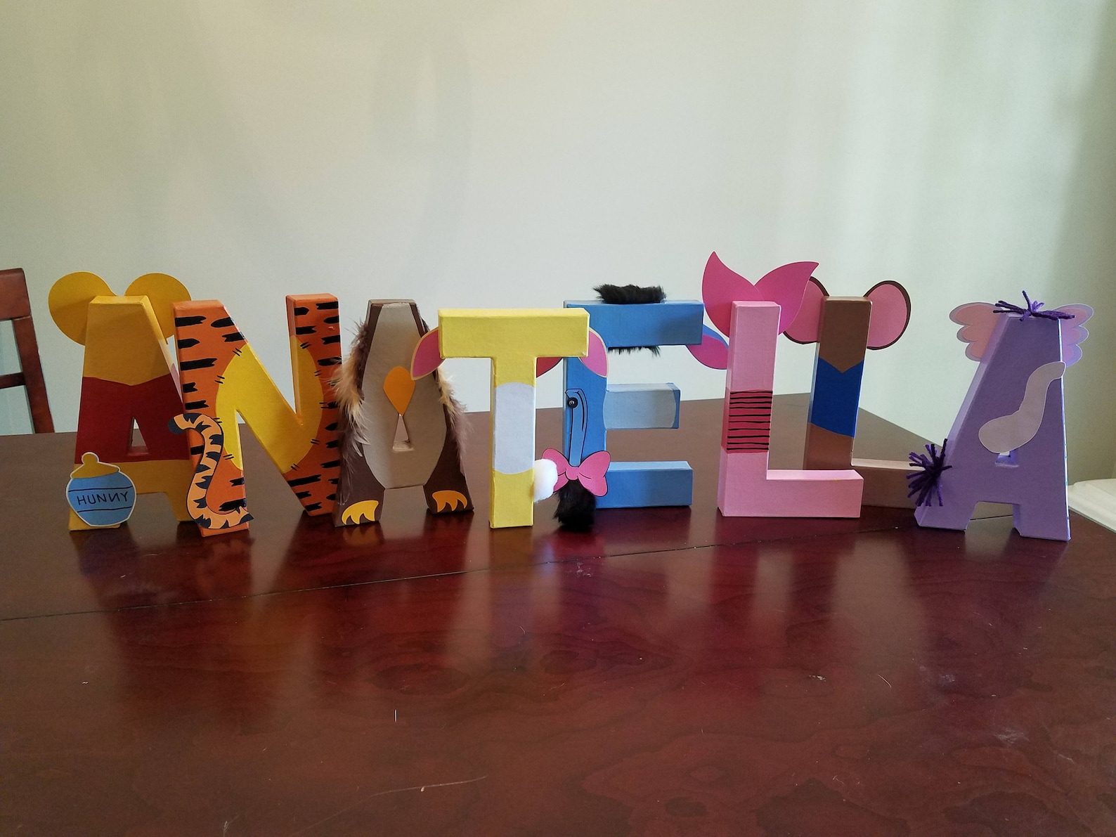 Winnie the Pooh Inspired Hand Painted Personalized Letters - Etsy