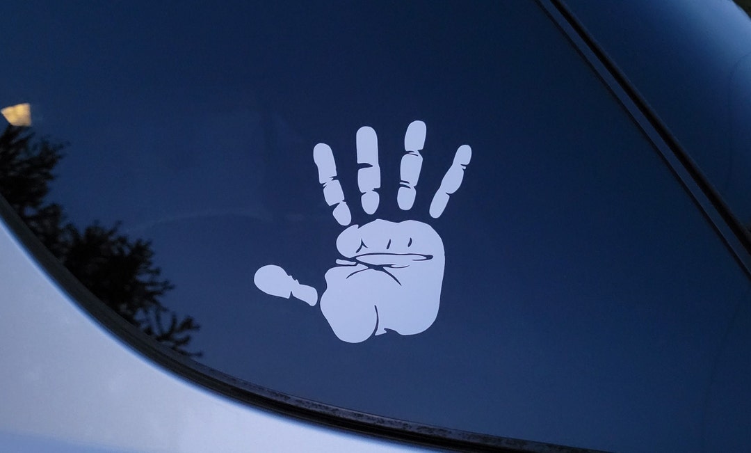 Handprint Vinyl Decal Sticker - Etsy