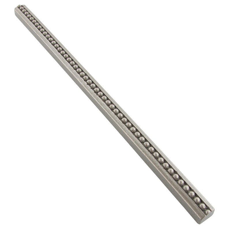 Artisan Crafted Bead Metal Accent Tile Trim – Nickel – 9/16” X 12” (set ...