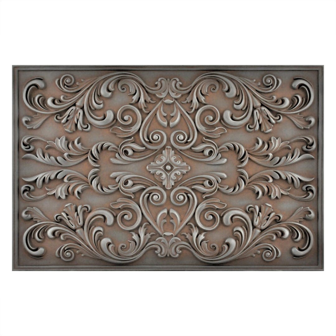 Handmade Imperial Iron Rust Metal Wall Accent Mural – Fireplace ...
