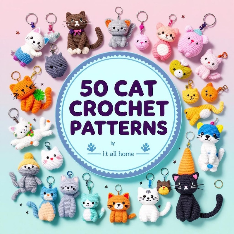 Mini Cat Keychains - Etsy