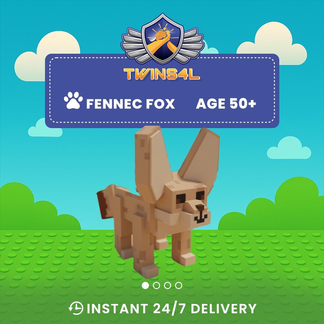 Fennec Fox (age 50+) Roblox | Grow a Garden | Instant Delivery - Etsy