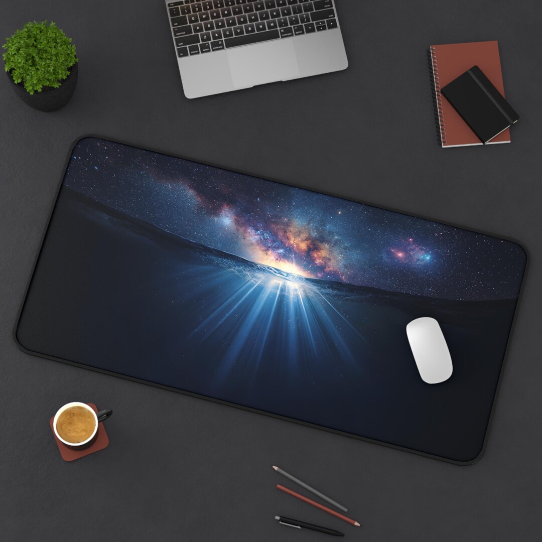Cosmic Ocean Desk Mat: Celestial Portal Art - Nebula Gaming Setup ...