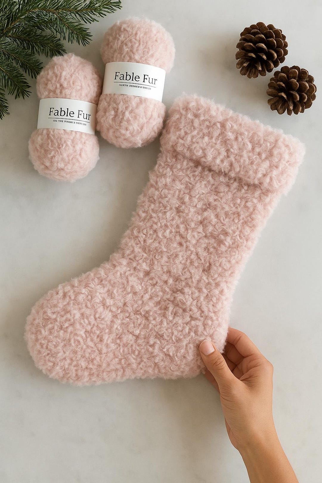 Christmas Faux Fur Stocking Pattern PDF – DIY Sewing Tutorial, How to ...