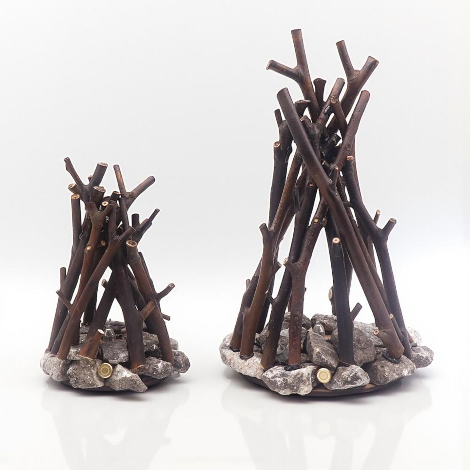 Handmade Branch LED Campfire Night Light | Retro Ambient Lamp - Etsy