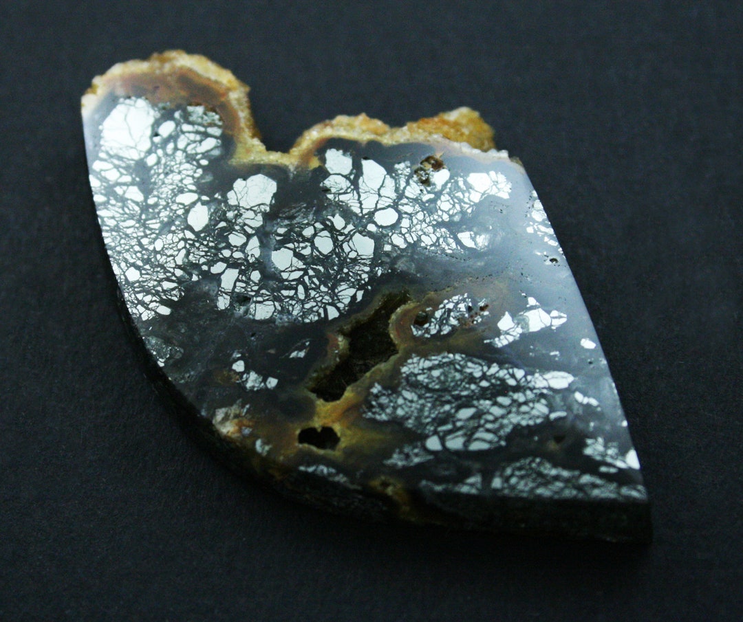 Exceptional Indonesian Marcasite in Agate Designer Cabochon - Etsy