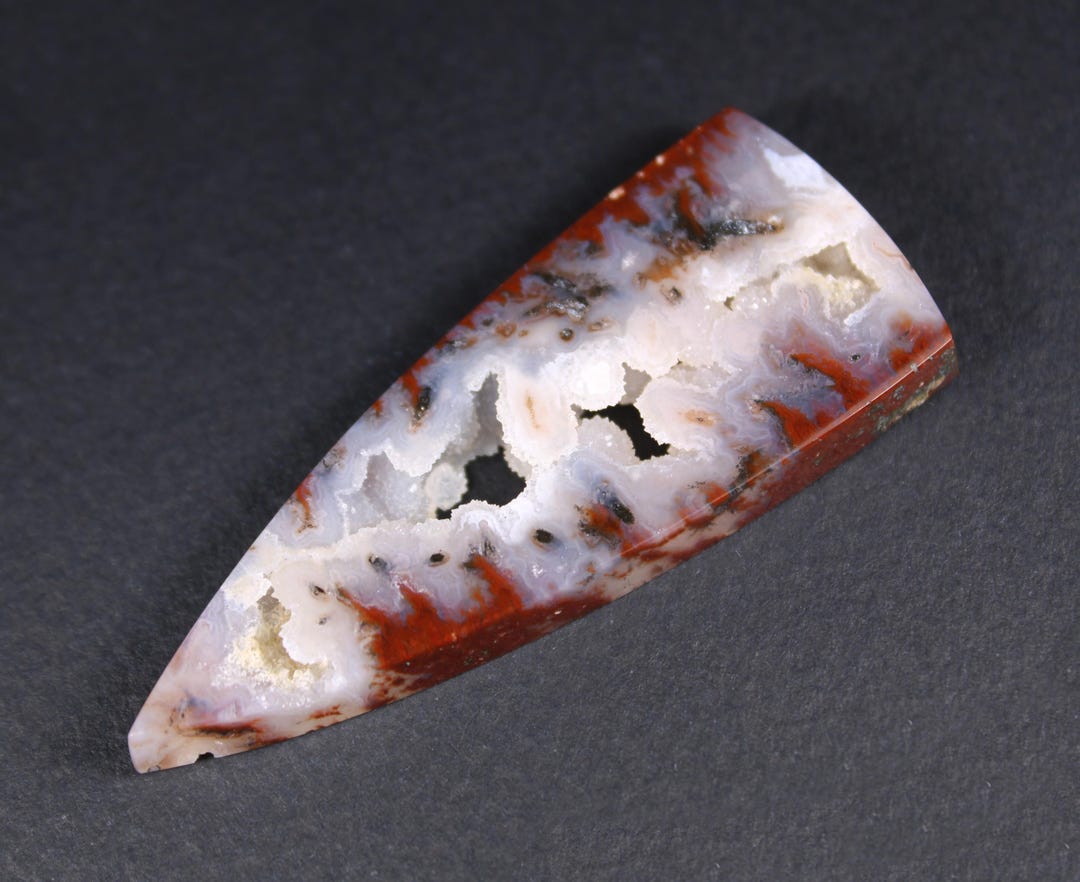 Dramatic Designer Cabochon of Cadys Plume Agate - Etsy