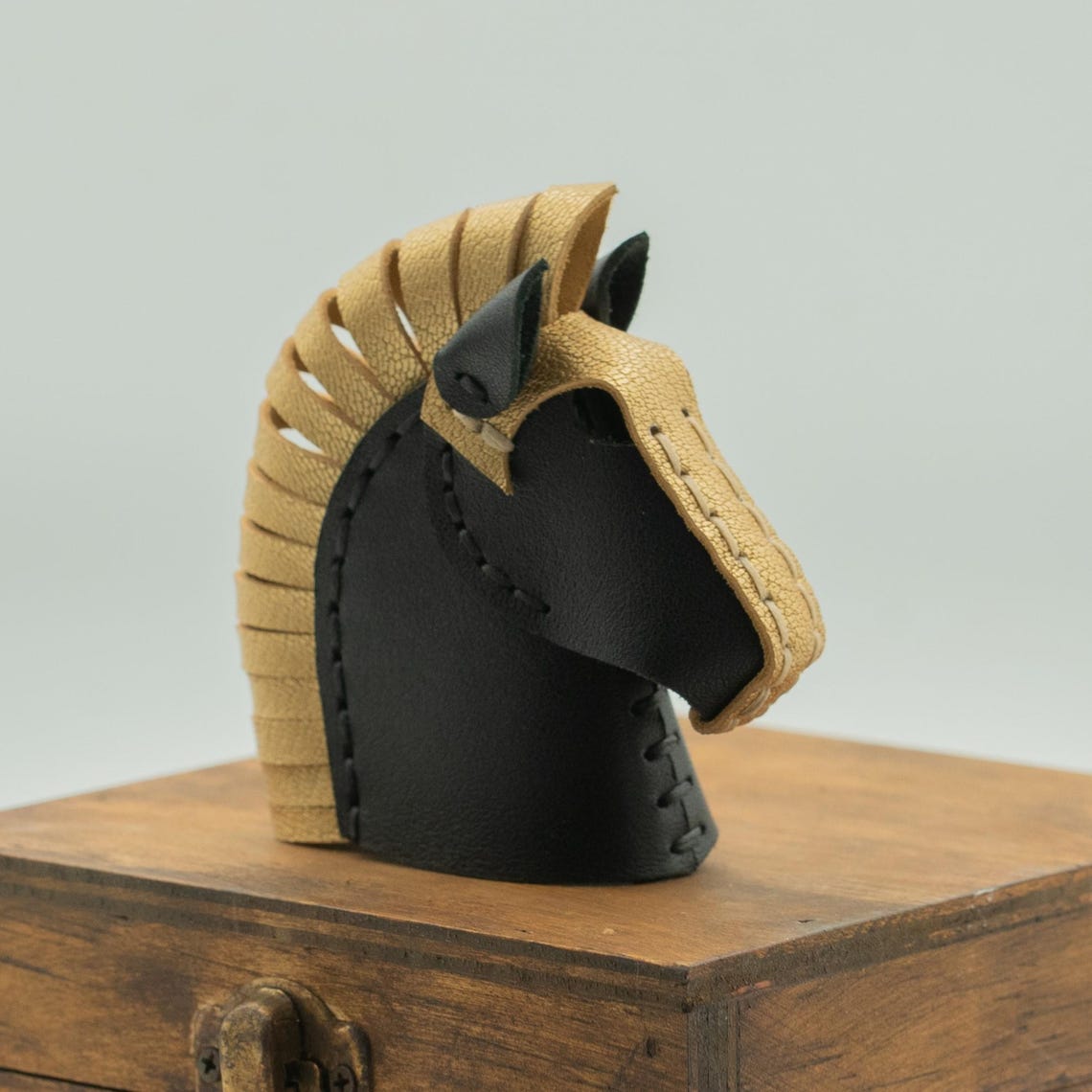 Leather Pattern PDF – Horse Head Bag Charm DIY Leathercraft Template ...